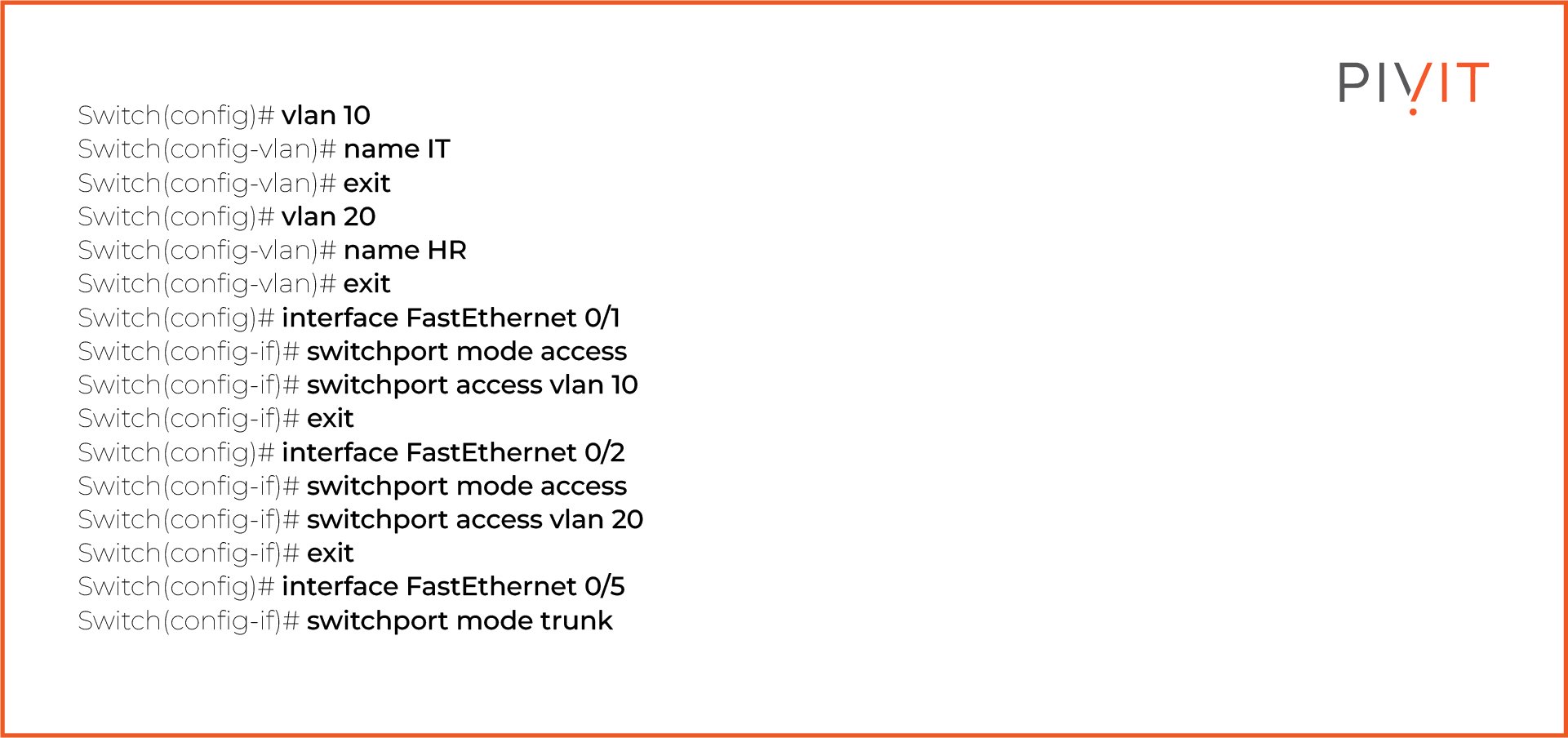 Configuring The Router On A Stick Solution